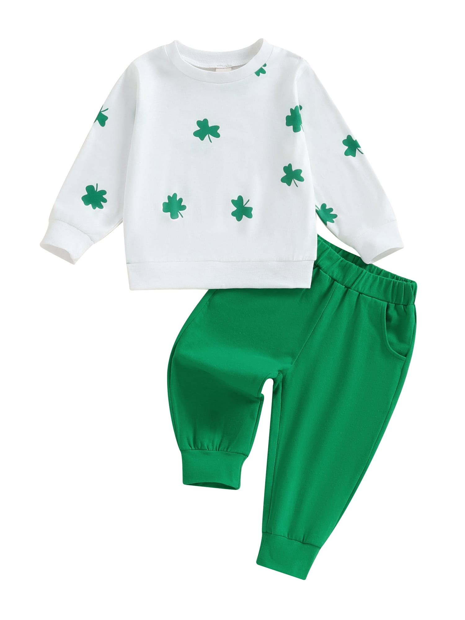 JYYYBF Infant Toddler Baby Girl St. Patrick's Day Outfit Long Sleeve ...