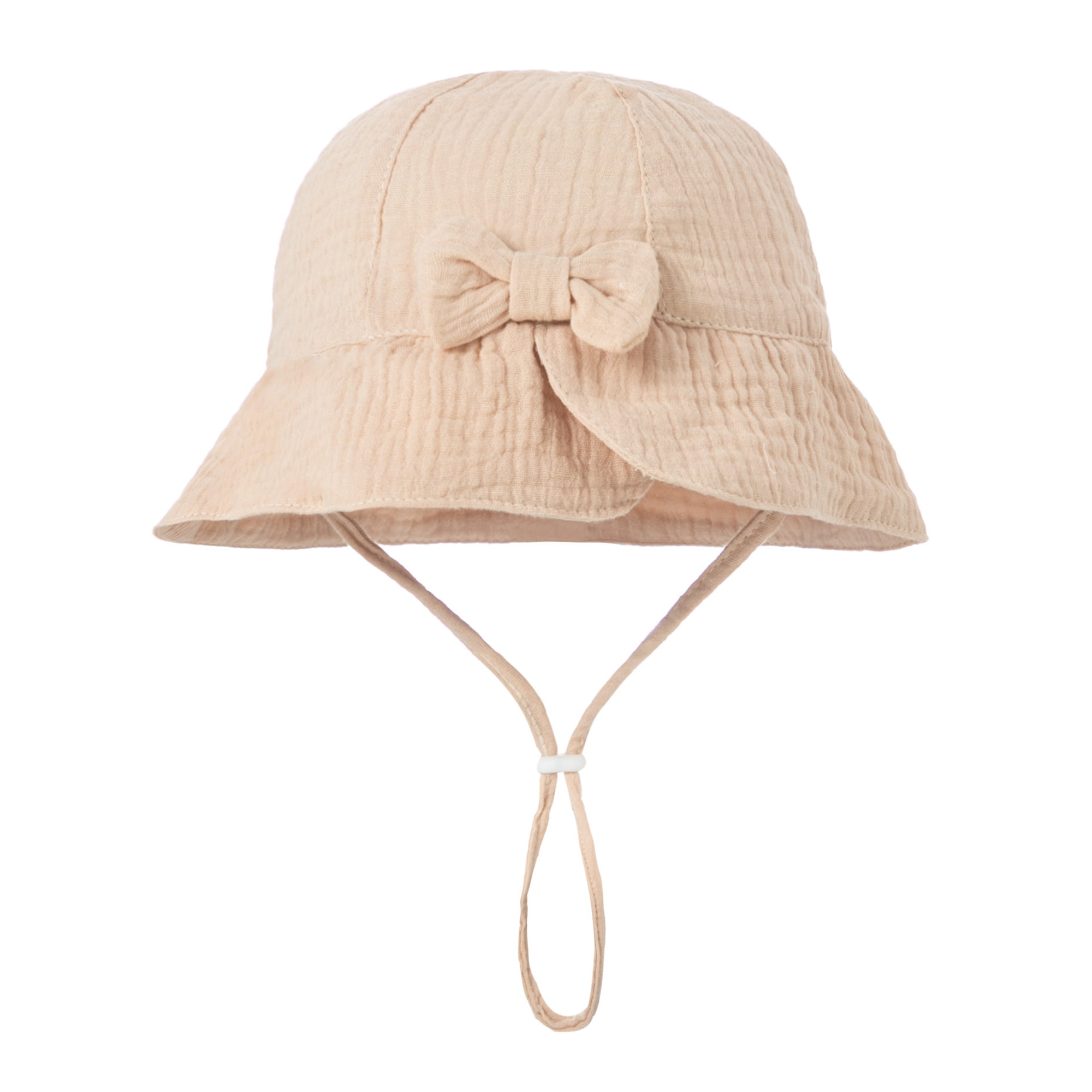 JYYYBF Kids Girl Bucket Hat Cute Bow Summer Beach Sun Hat Wide Brim ...