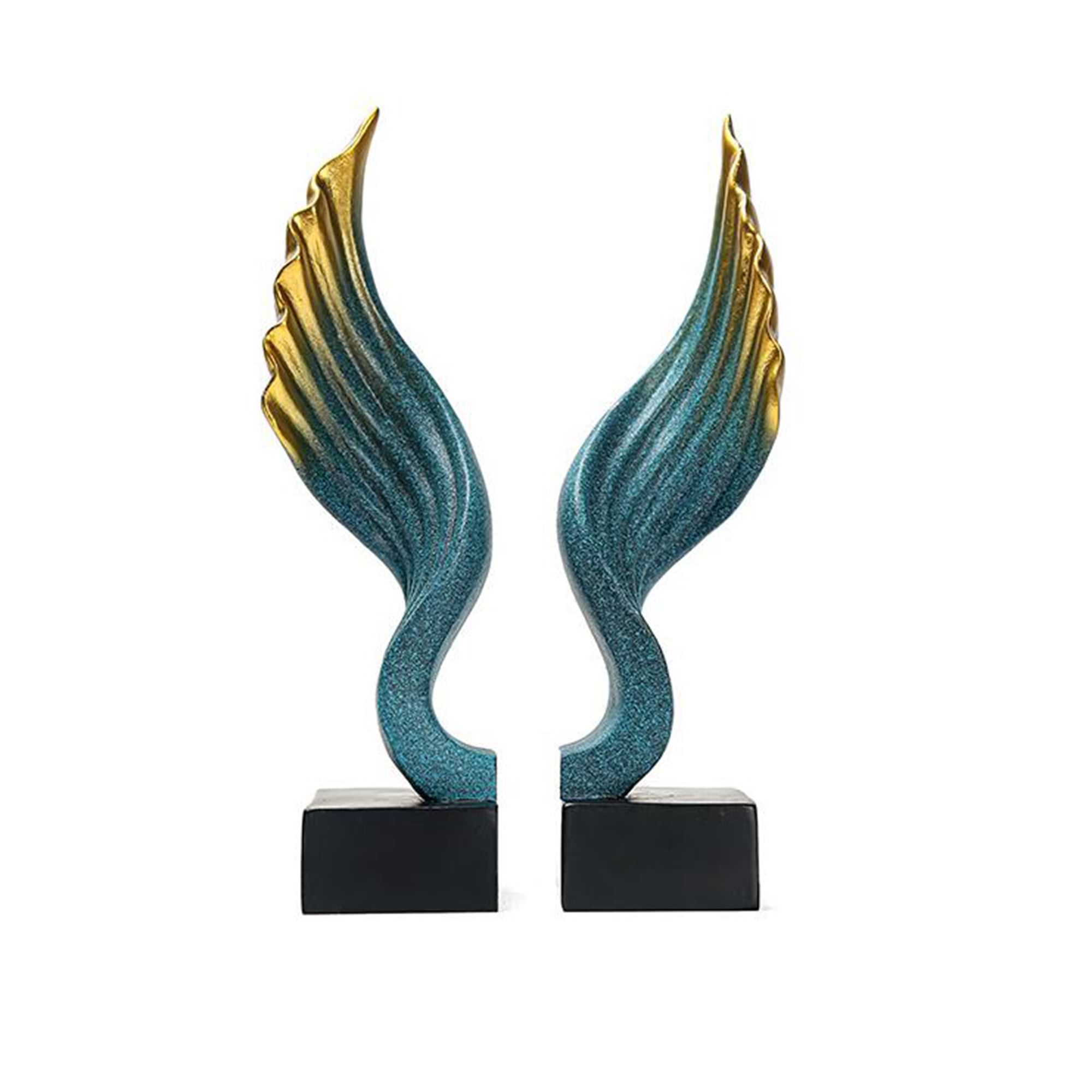 JYYYBF Modern Bookends for Shelves Unique Angel Wings Book Holder ...