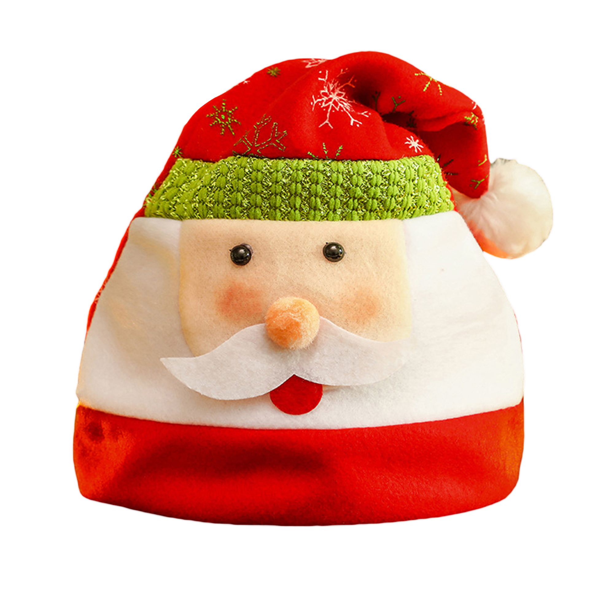 JYYYBF Unisex Santa Claus Hat for Adult/ Child, Christmas Cap with ...