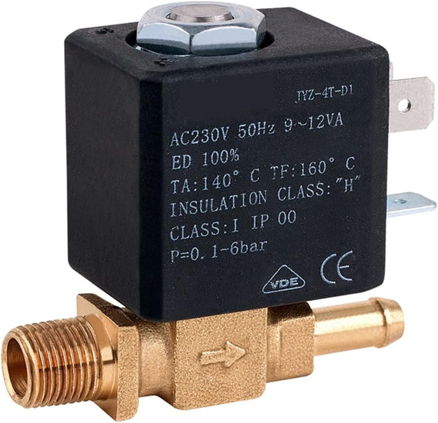 JYZ-4T AC 230V G1/8quot 2/2 Way 6bar 3mm Water Gas Steam ...