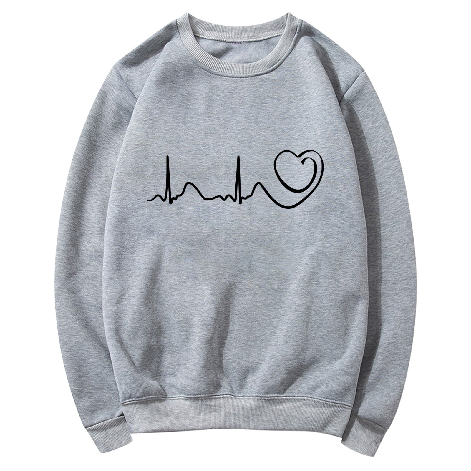 JYnXIANTI Crewneck Sweatshirts Women Graphic Long Sleeve Tops Casual ...