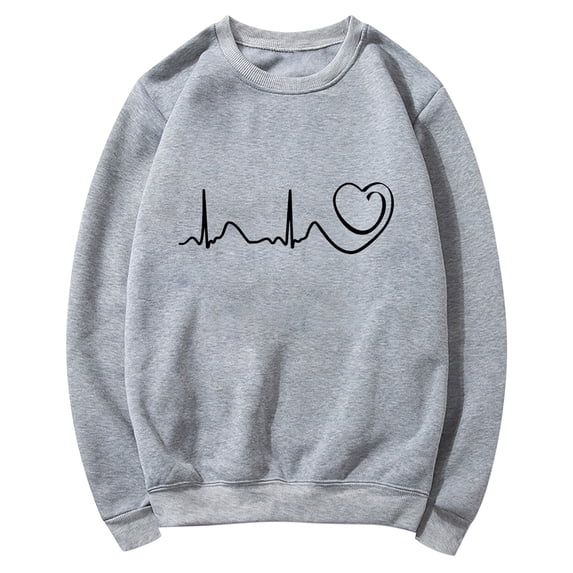 JYnXIANTI Crewneck Sweatshirts Women Graphic Long Sleeve Tops Casual ...