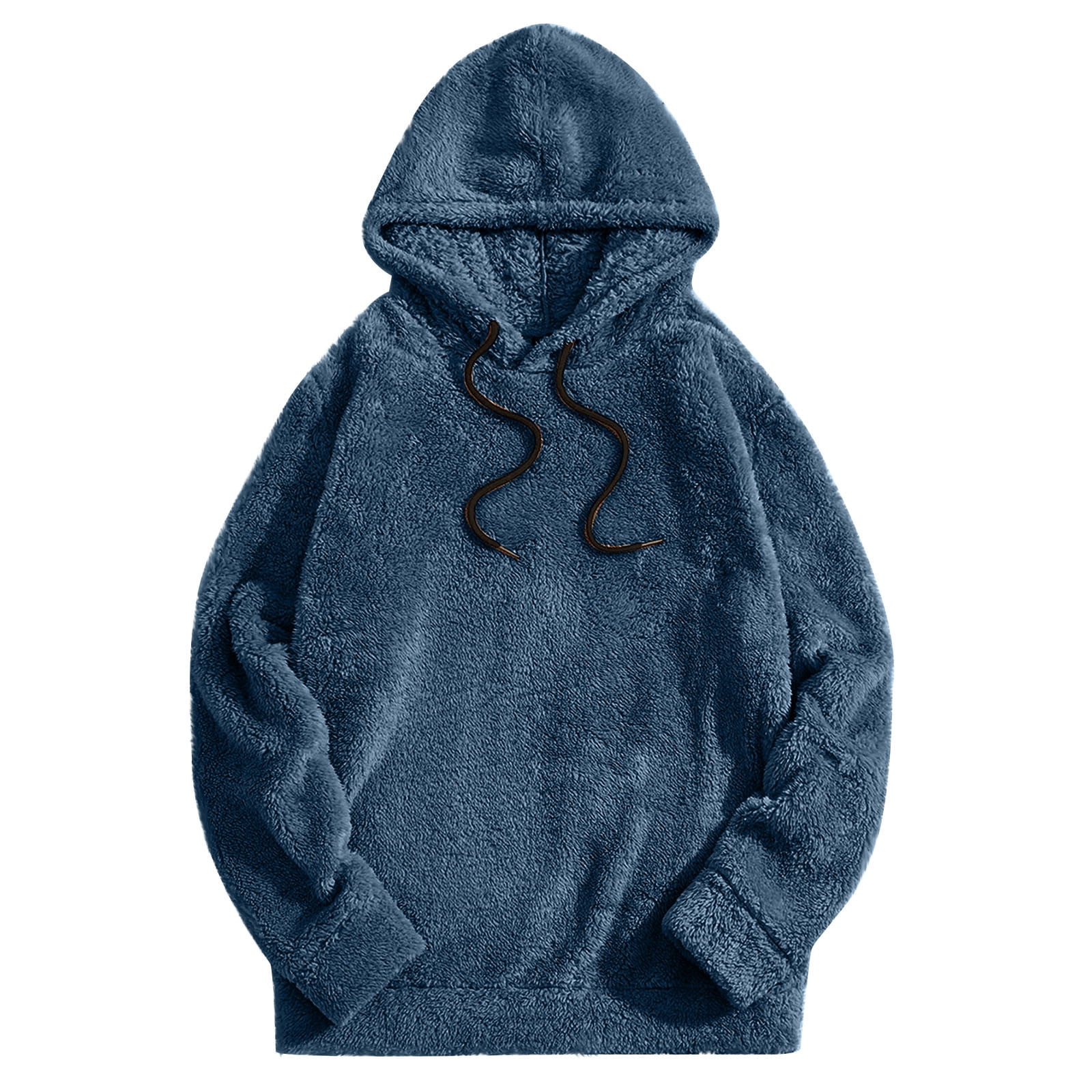 JYnXIANTI Fleece Pullover Women Fluffy Cozy Long Sleeve Hooded Tops ...