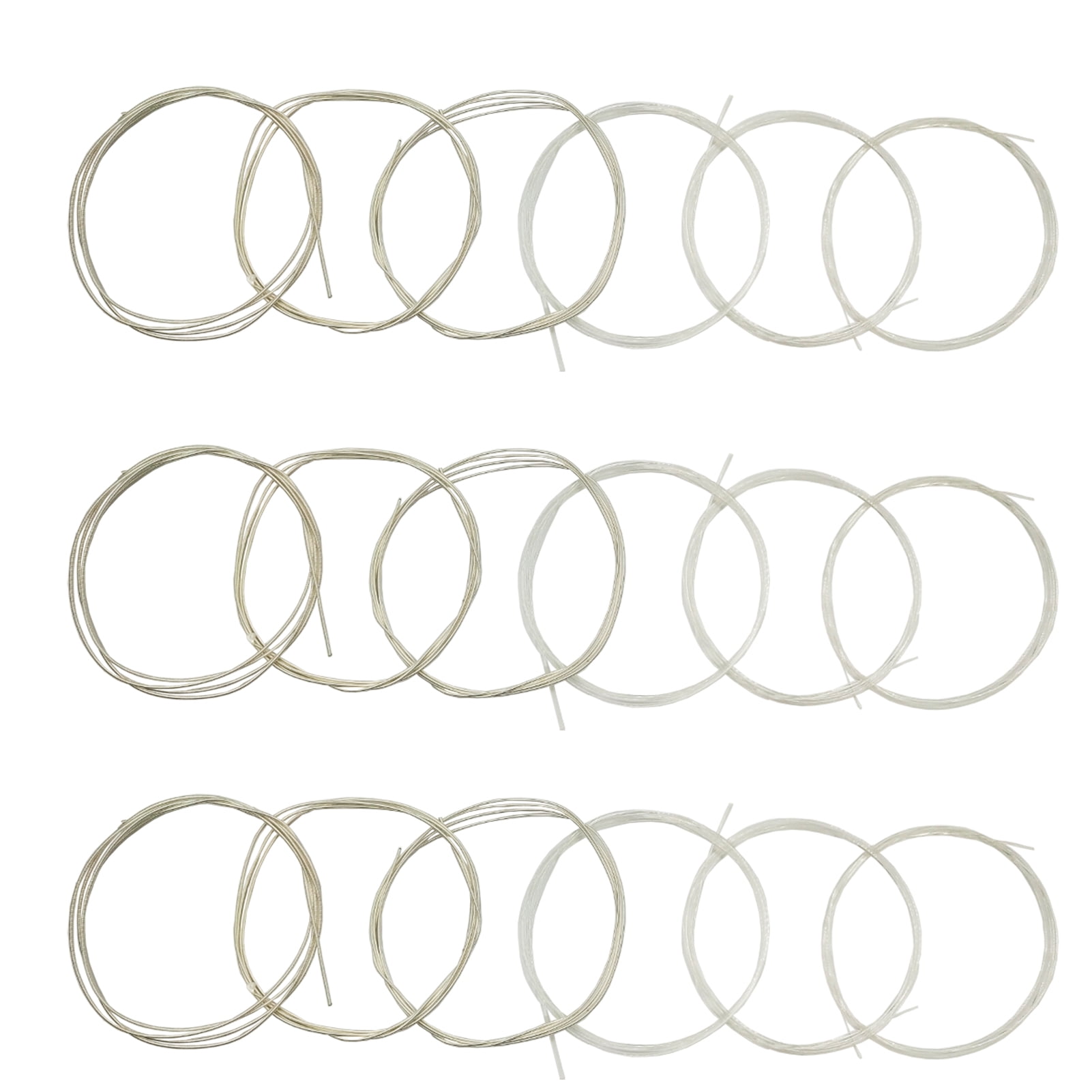JYsun Classical Guitar Strings 3 full sets Clear Nylon for E-1st B-2nd ...