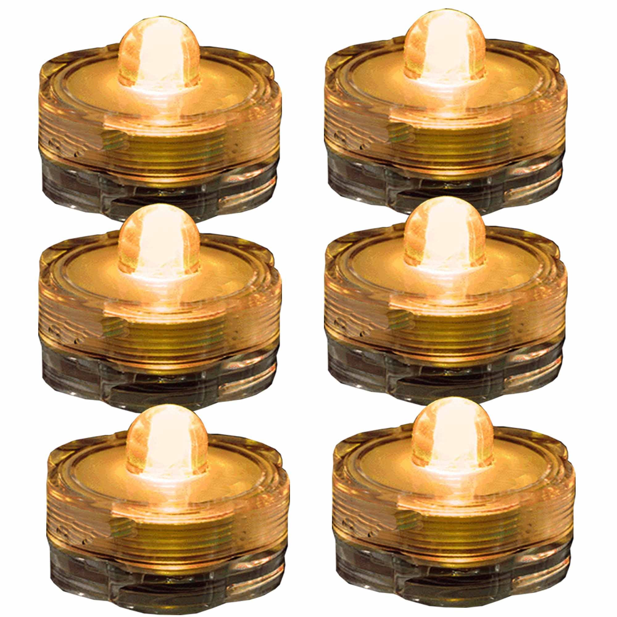 JYtrend Bright Submersible Tea Lights Floral Waterproof Led for Party ...