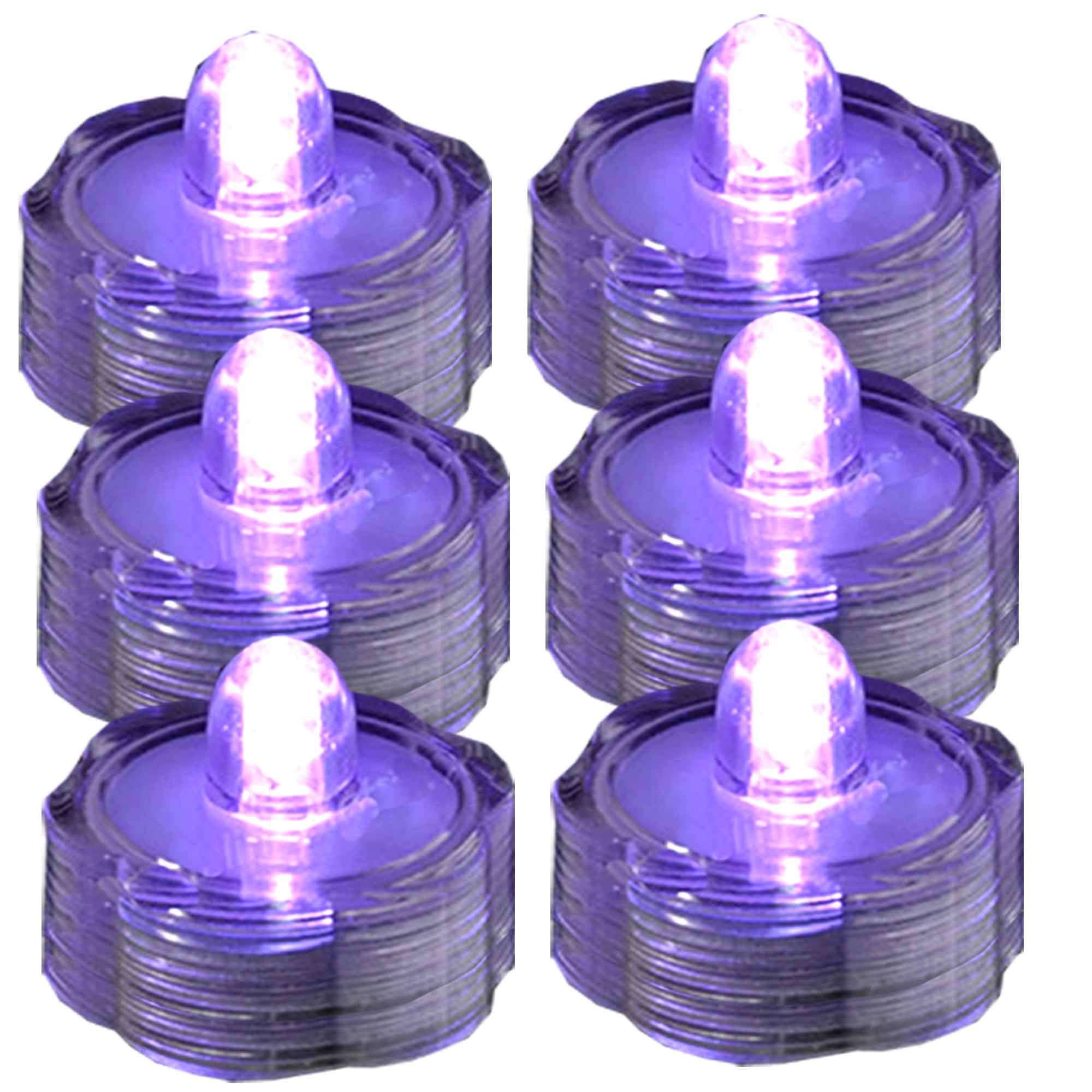 JYtrend Bright Submersible Tea Lights Floral Waterproof Led for Party ...