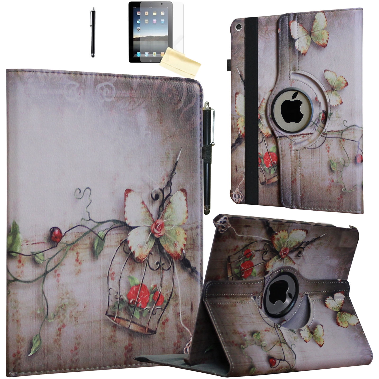 JYtrend Case for 2021 iPad 10.2 inch, for iPad 9th generation, Rotating ...