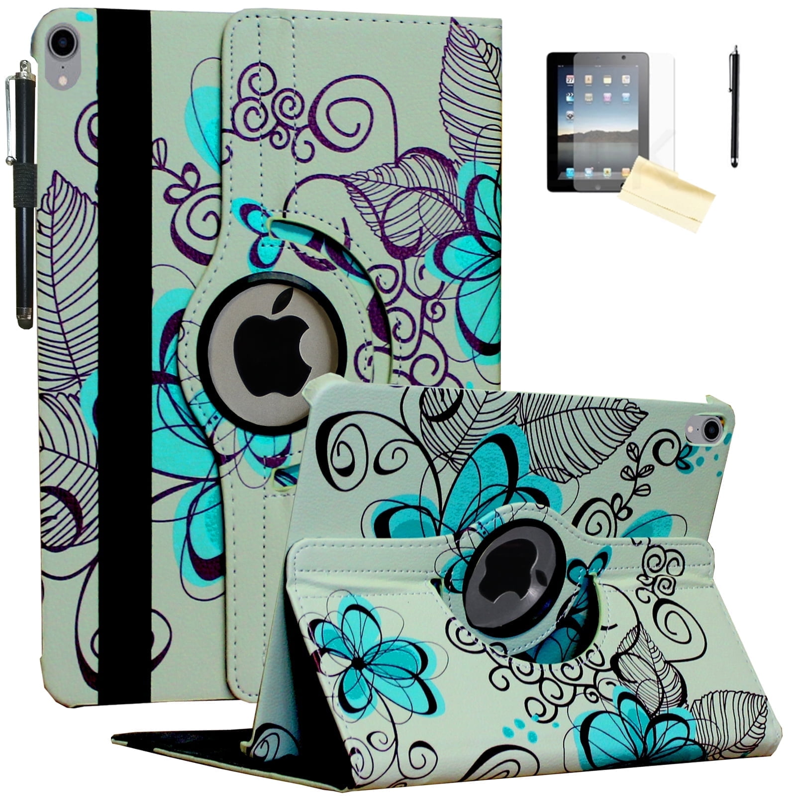 JYtrend Rotating Smart Cover Magnetic Stand Tablet Case for iPad A16 11 ...