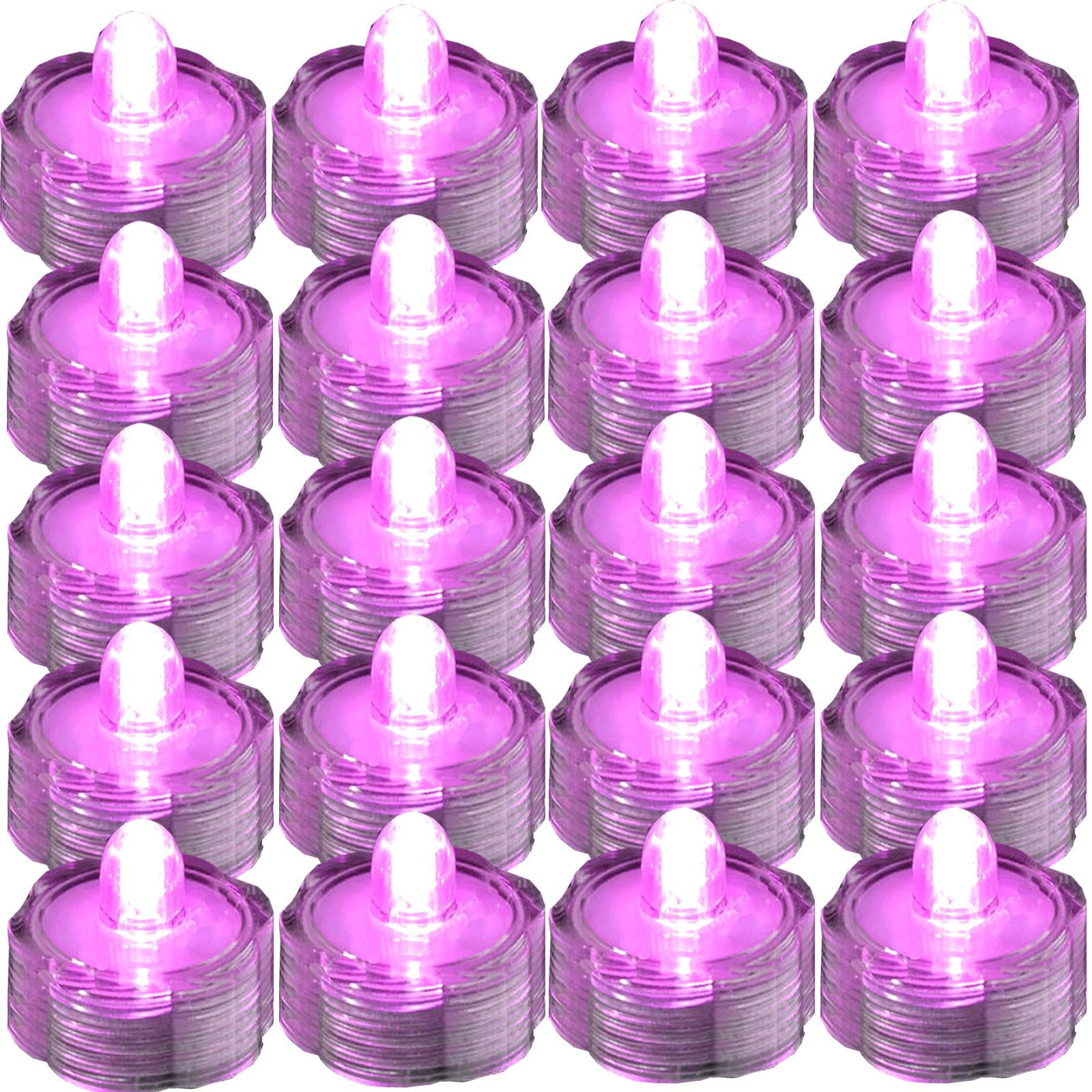 JYtrend Super Bright LED Floral Tea Light Vase Submersible Lights for ...