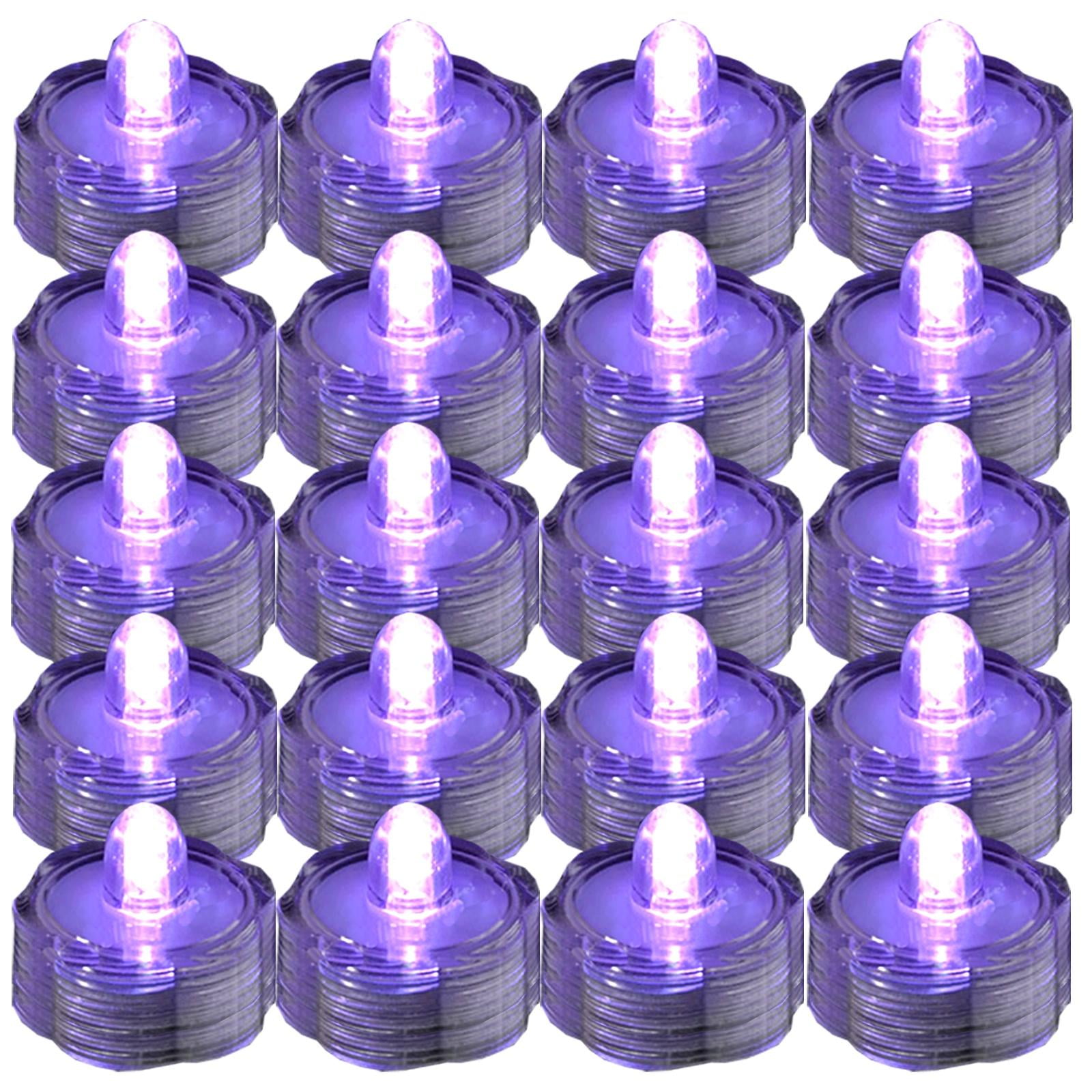 JYtrend Super Bright LED Floral Tea Light Vase Submersible Lights for ...