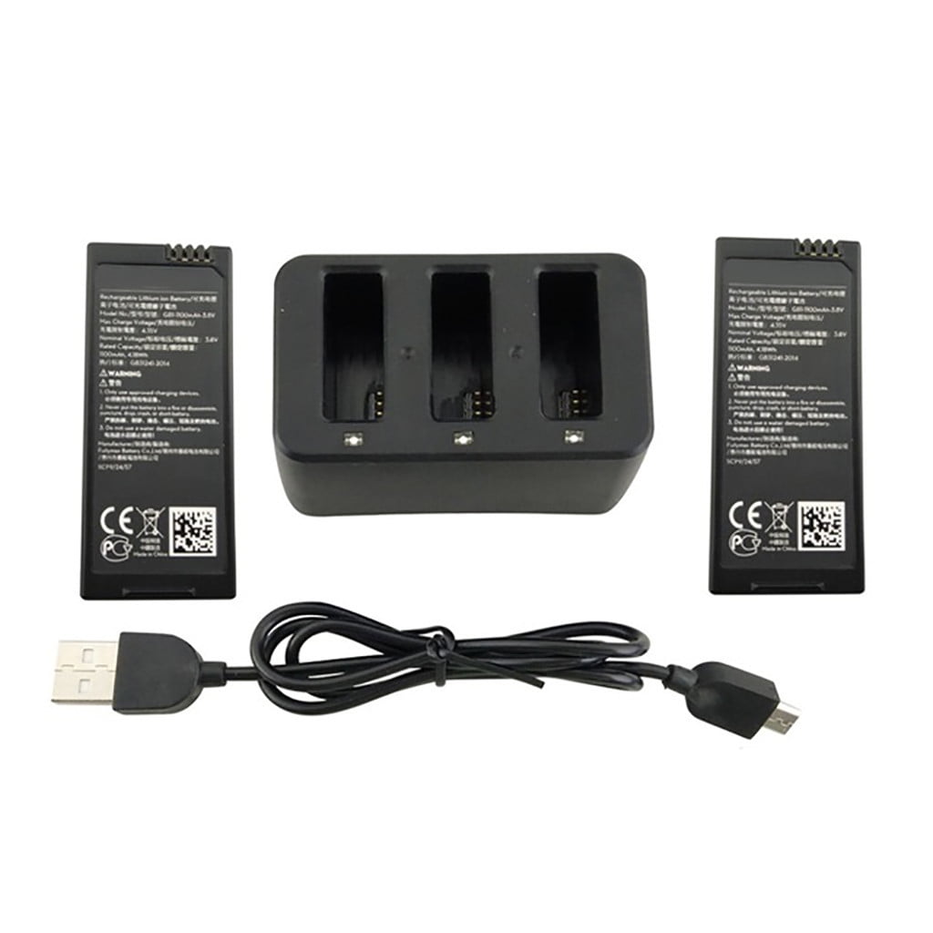 JZCHUNTOY 2PCS 3.8V Lithium Batteries with 3-in-1 Charger for TELLO ...