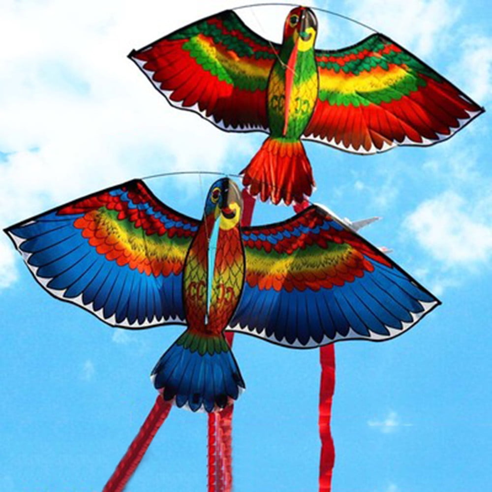 JZCHUNTOY 3D Stereo Parrot Animal Kite – Realistic Flying Bird - Shaped ...