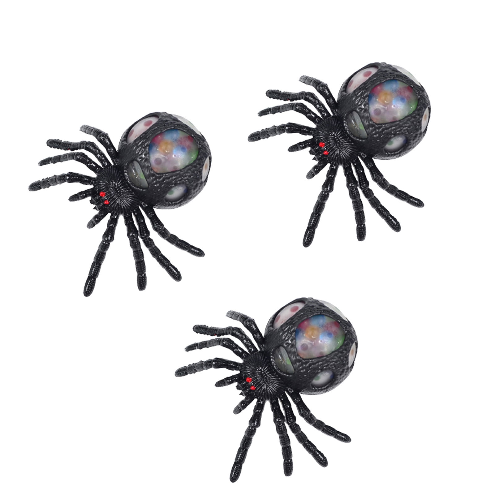 JZCHUNTOY 3Pack Spider Vent Stress Ball - Black Halloween Spider ...