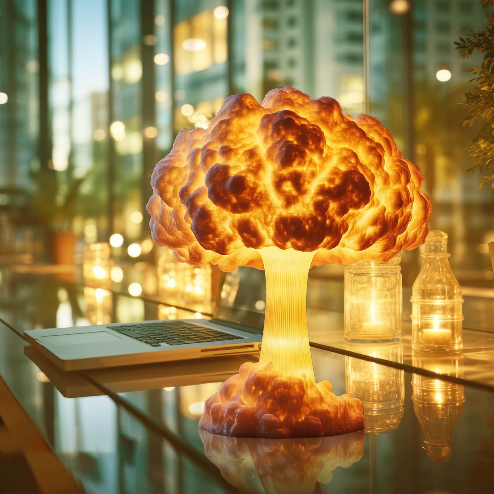 JZCHUNTOY Atomic Bomb Explosion Mushroom Cloud Table Lamp – Creative ...