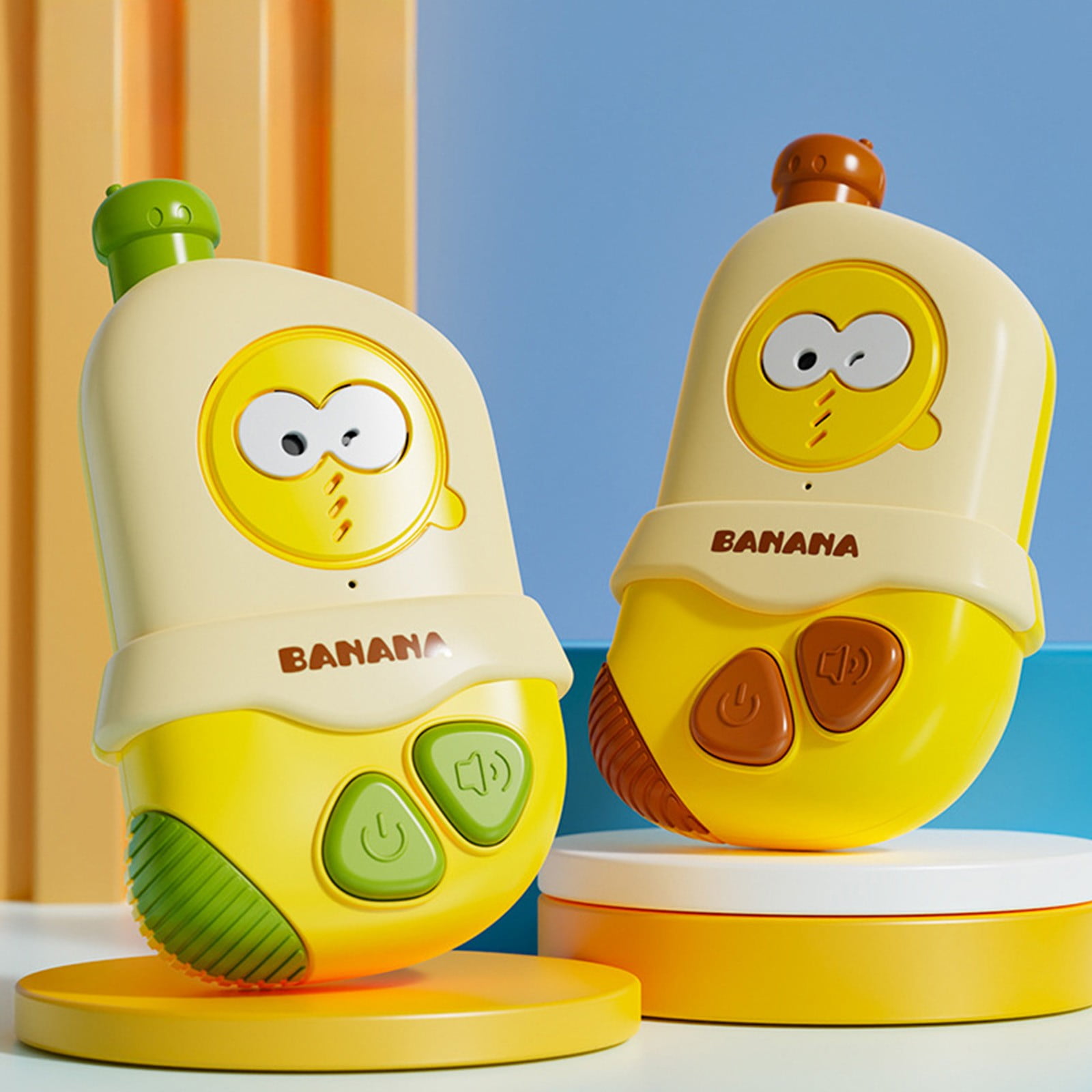 JZCHUNTOY Banana-Shaped Walkie Talkies for Kids – Fun Long-Distance ...