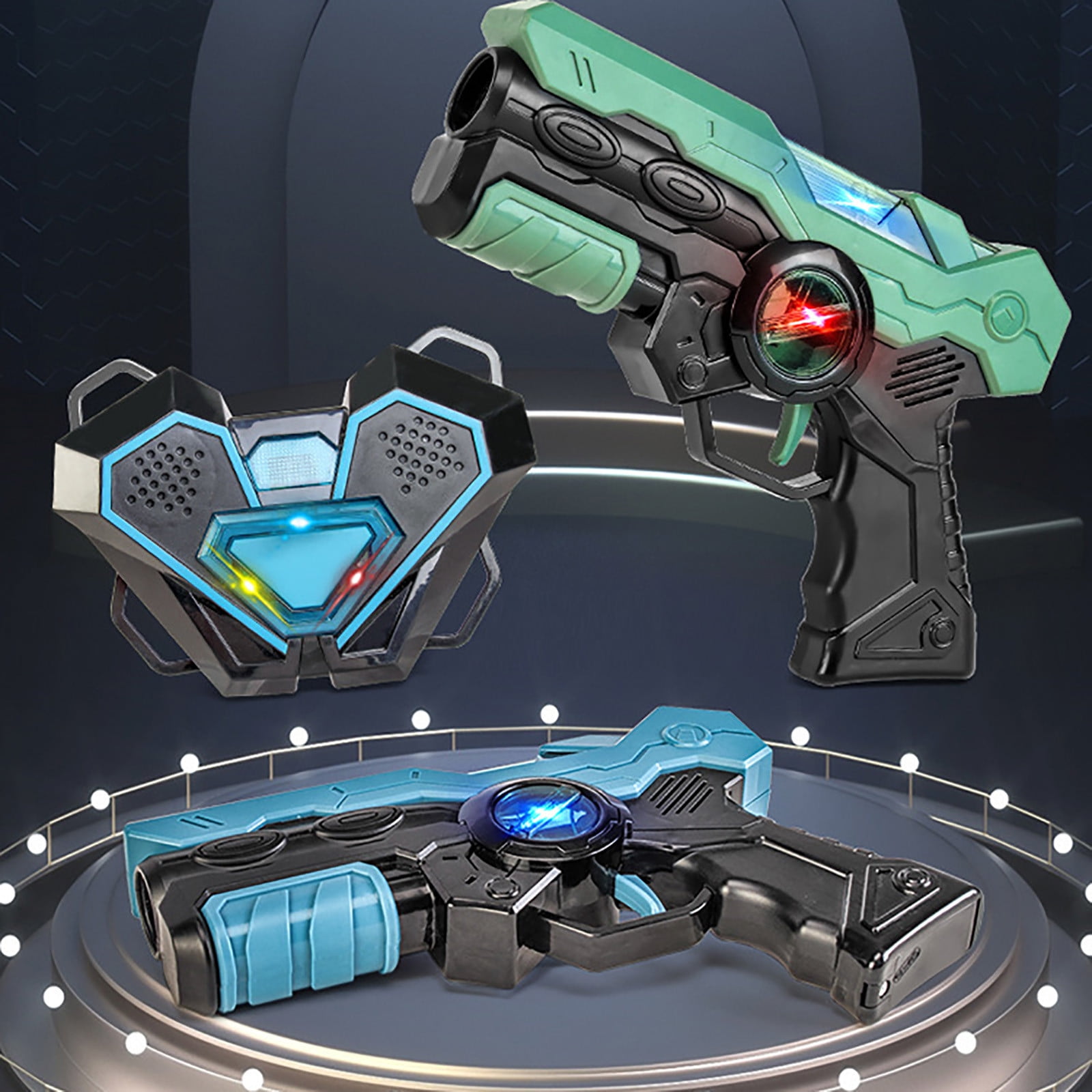 JZCHUNTOY Electric Laser - Sensing Toy Guns for Two - Player Battle ...