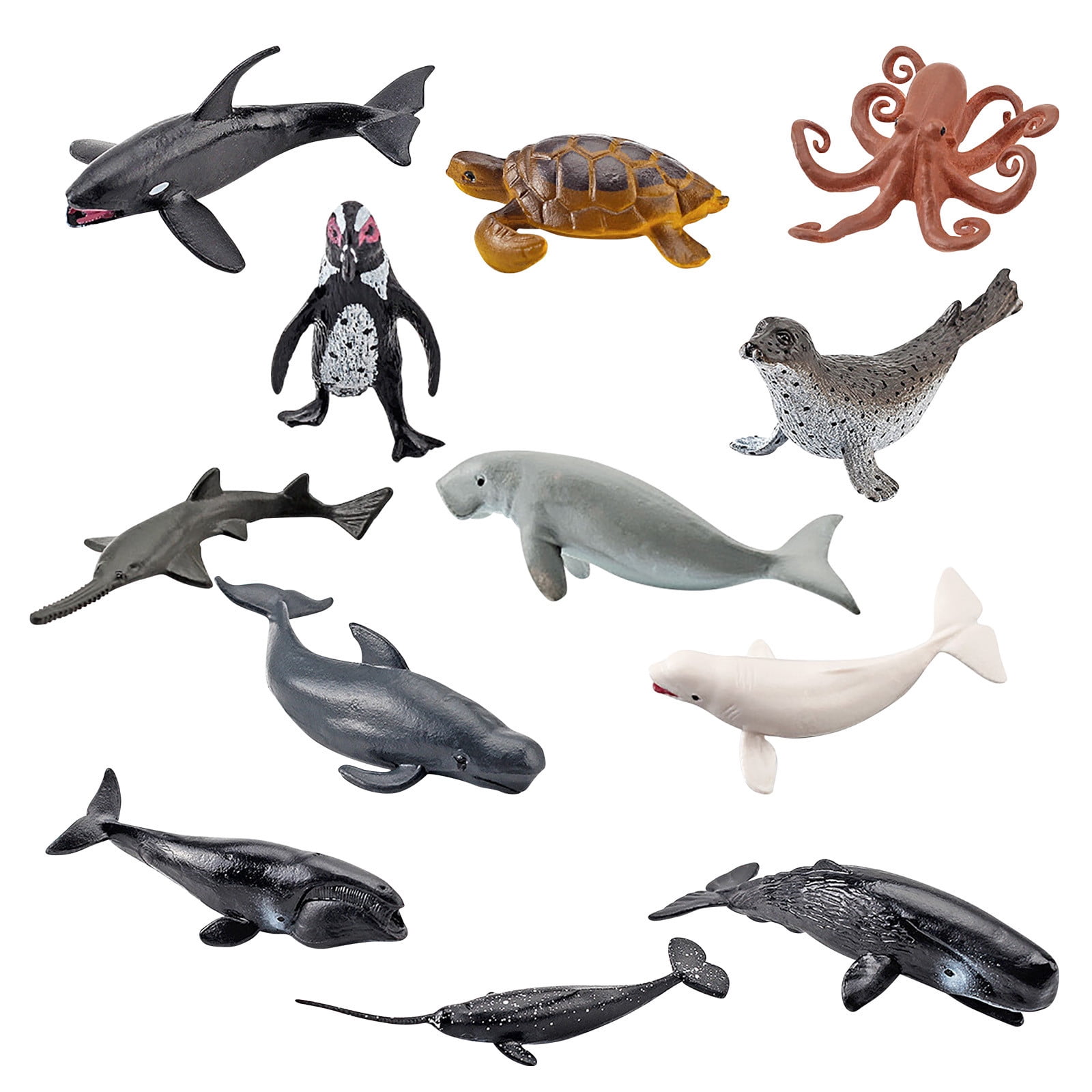 JZCHUNTOY Hand - Painted Marine Life Model Set - Perfect Boy Gift ...