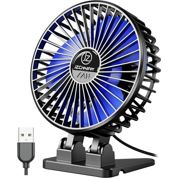 JZCreter USB Desk Fn, Mini Portble Fns, 3 Speeds Desktop Tble Cooling ...