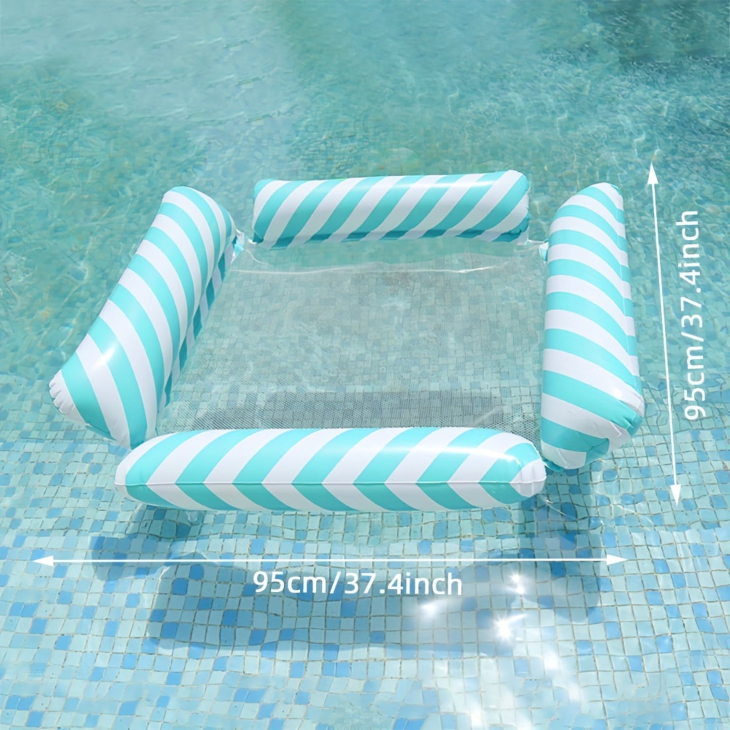 JZERQB Foldable Inflatable Water Hammock - Portable Floating Swimming ...