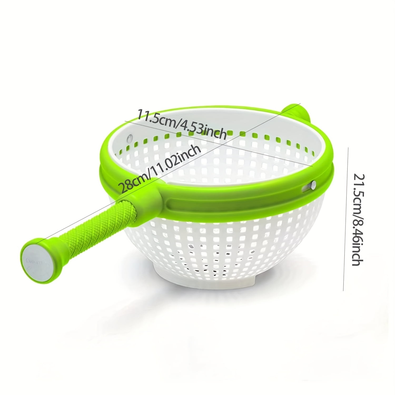 JZJDEWLO Spinning Colander Drain Basket Salad Spinner Spinning Colander ...
