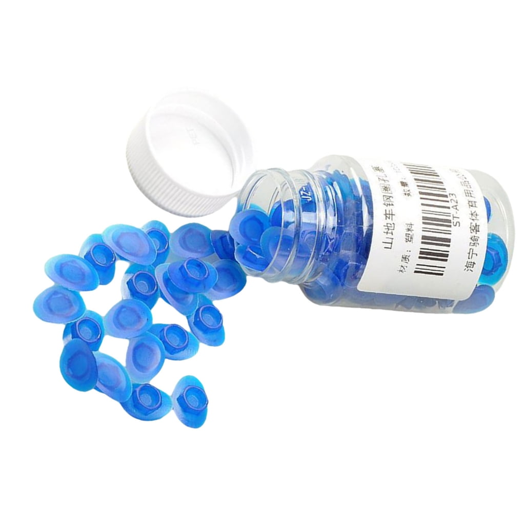 JZROCKER 100Pcs Eyeleted Rims Bicycles Wheel Plug Bike Tire Pad Steel ...