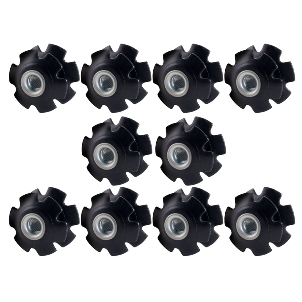 JZROCKER 10Pcs Mountain Bike Fangled Nut Bike Headset Star Nut Cycling ...