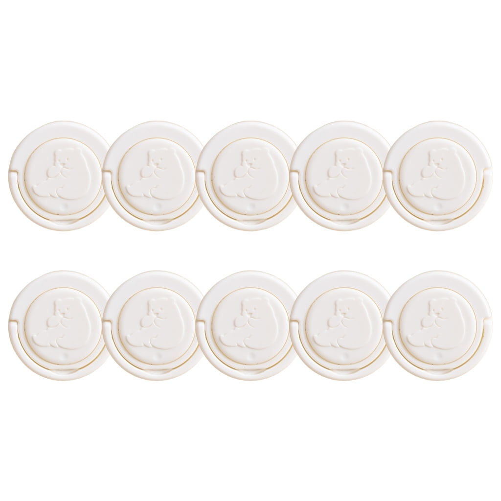 JZROCKER 10pcs Child Guard 2Pin Round Socket Outlet Protector ...