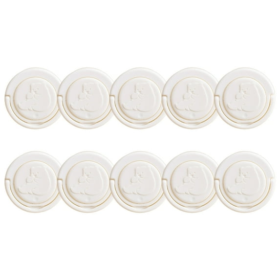 JZROCKER 10pcs Child Guard 2Pin Round Socket Outlet Protector ...