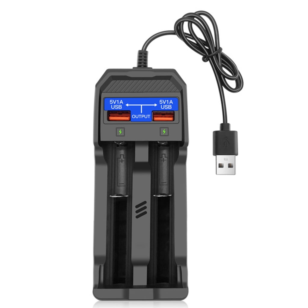 JZROCKER 18650 Charging Adapter 2-Slot Charging Dock Multifunctional ...