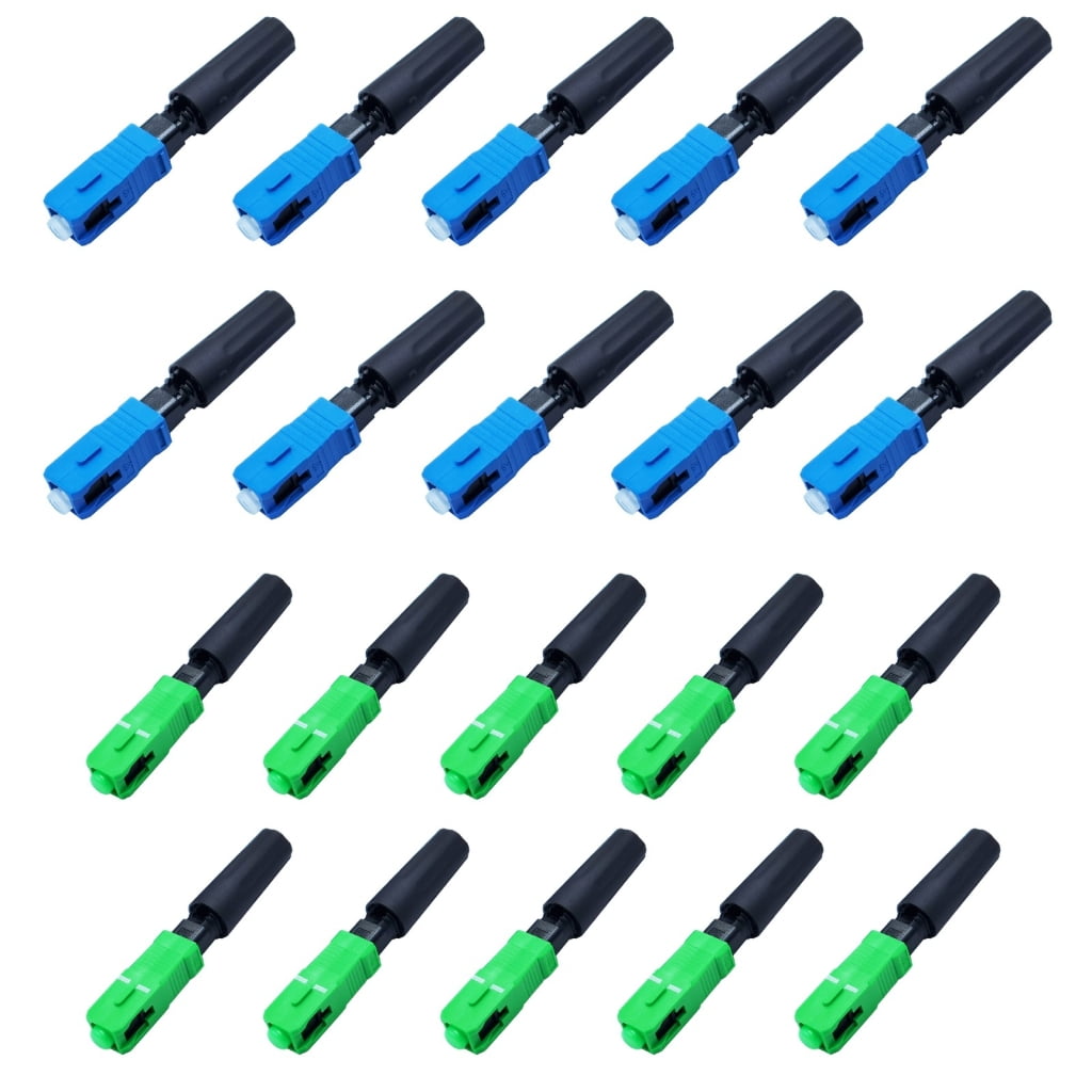 JZROCKER 20Pcs Fiber Optics Cold Connector FTTH Embedded Cold Connector ...