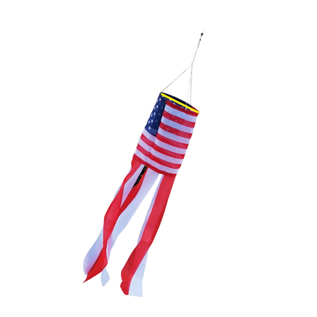 JZROCKER 2Pcs American US Flag Windsock Stars and Stripes Rainbow ...