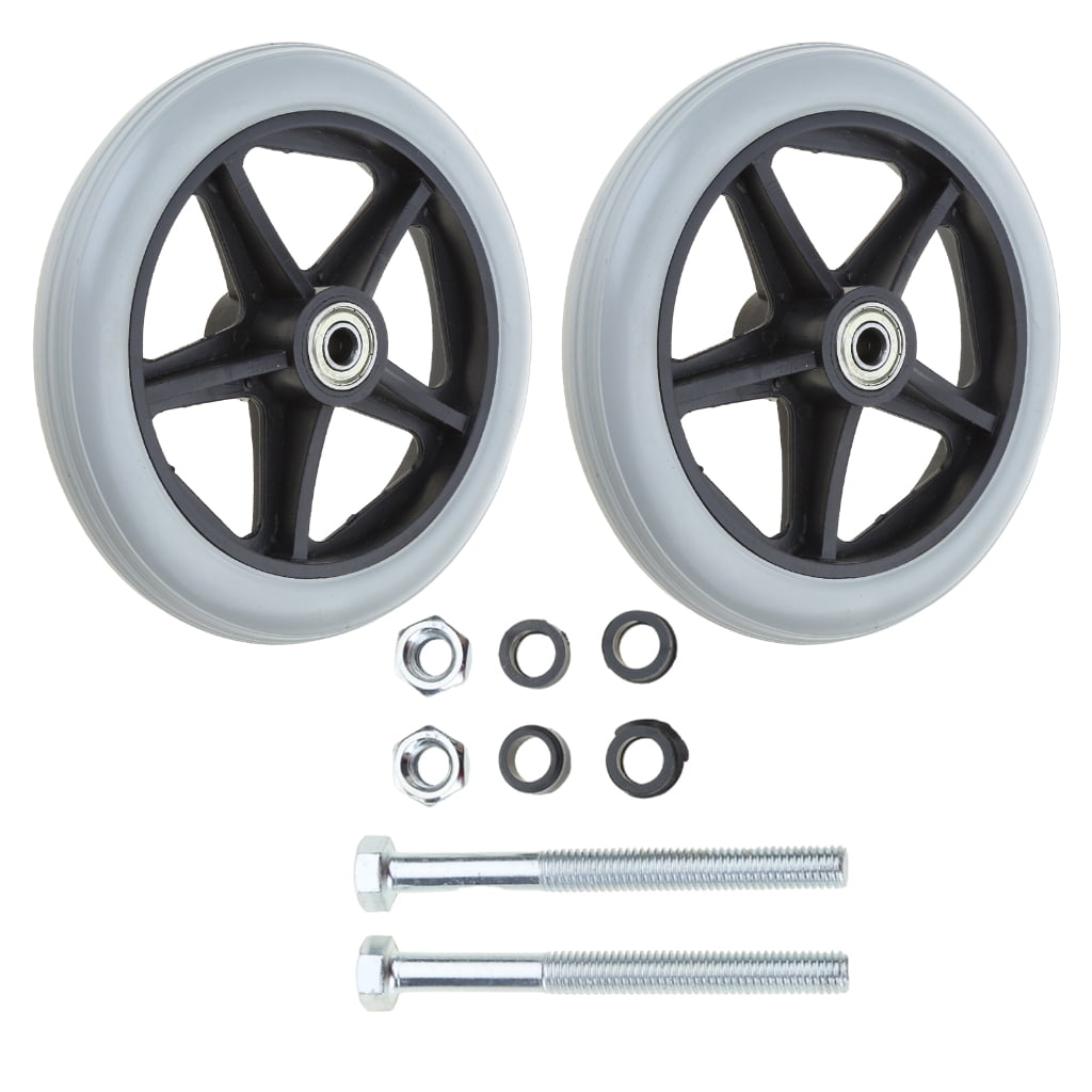 JZROCKER 2pcs 6" Wheelchair Casters Small Cart Rollers Chair Wheels ...