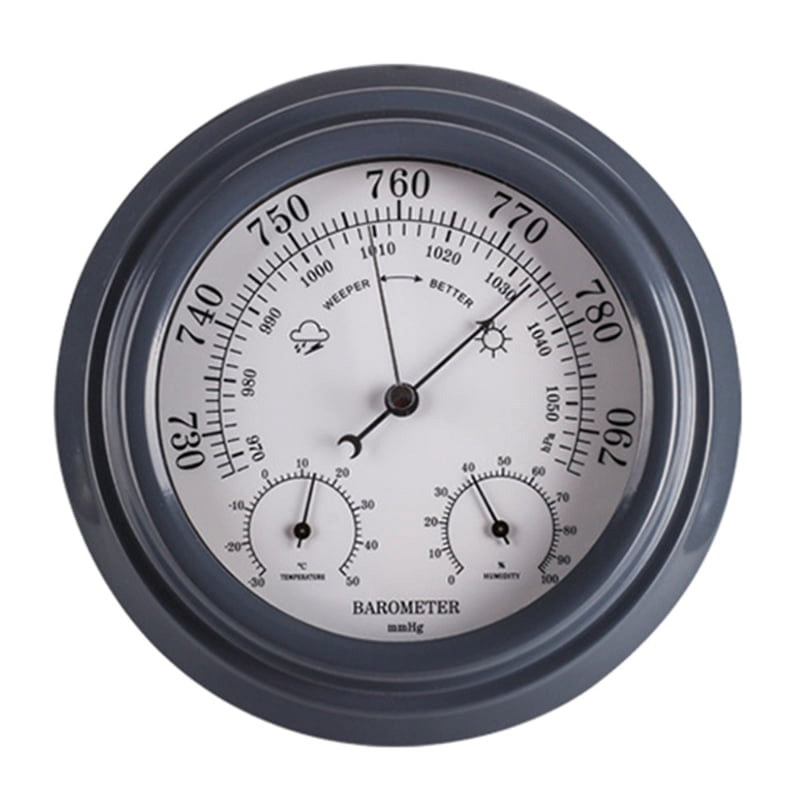 JZROCKER 3 in 1 Thermometer Hygrometer Barometer Wall Hanging Weather ...