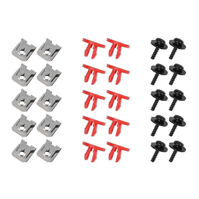 JZROCKER 30pcs Engine Under Covers Fastener set Engine Splashes Shield ...