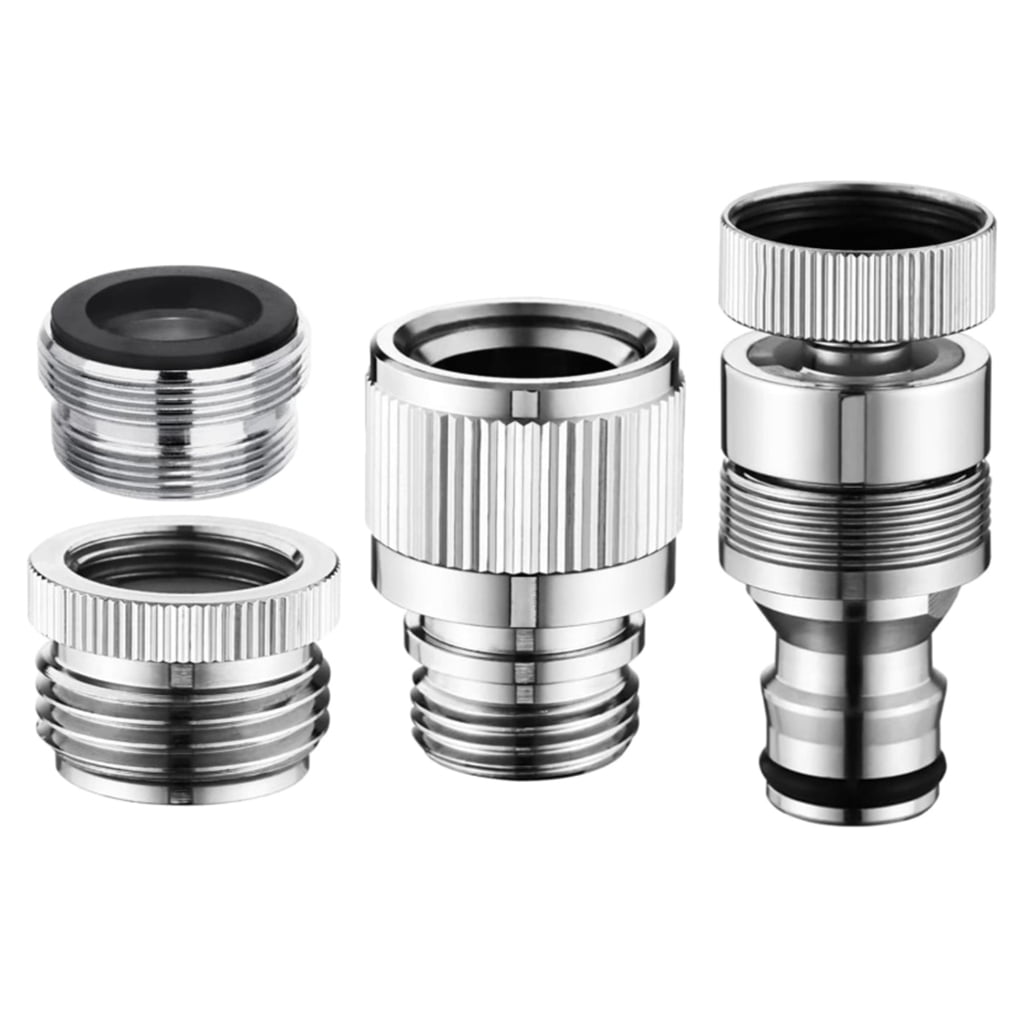 JZROCKER 4 Pieces Faucet to Hose Adapter for Easy Connection to Shower ...