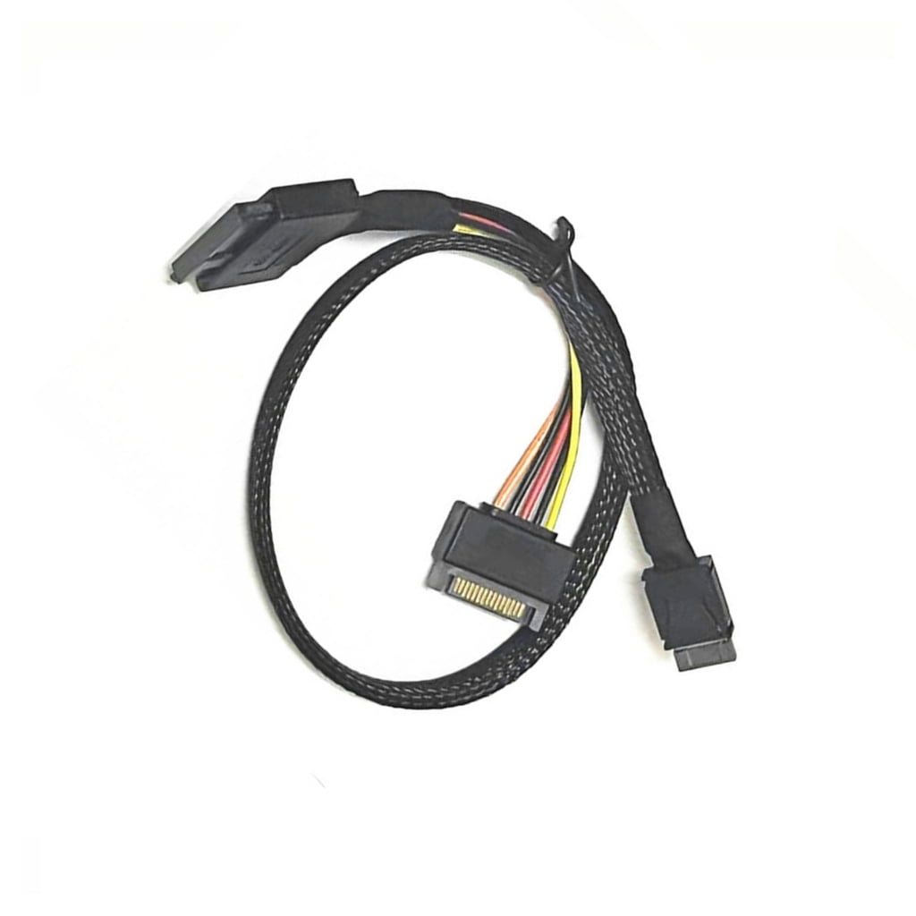 JZROCKER 50cm PCIe SFF8611 Male to SFF8639 Female HDDs Hard Drives ...