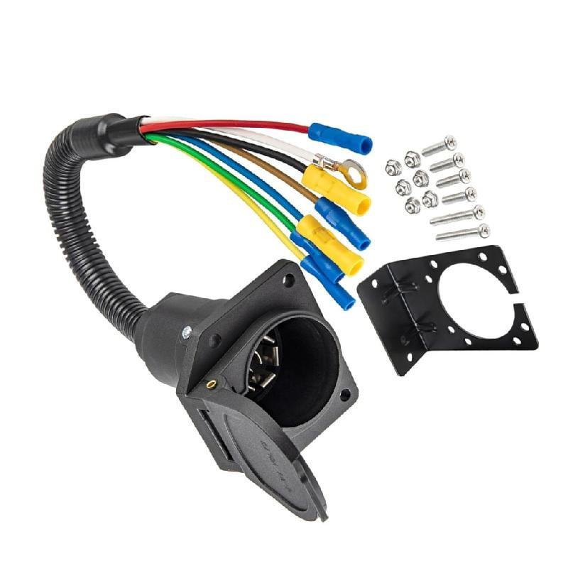 JZROCKER 7 Pin Motorhomes Trailer Connector Power Cable Wiring ...