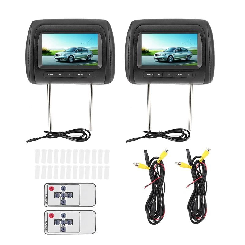 JZROCKER 7inch Car Headrest Monitors with High Resolution LCD Display ...