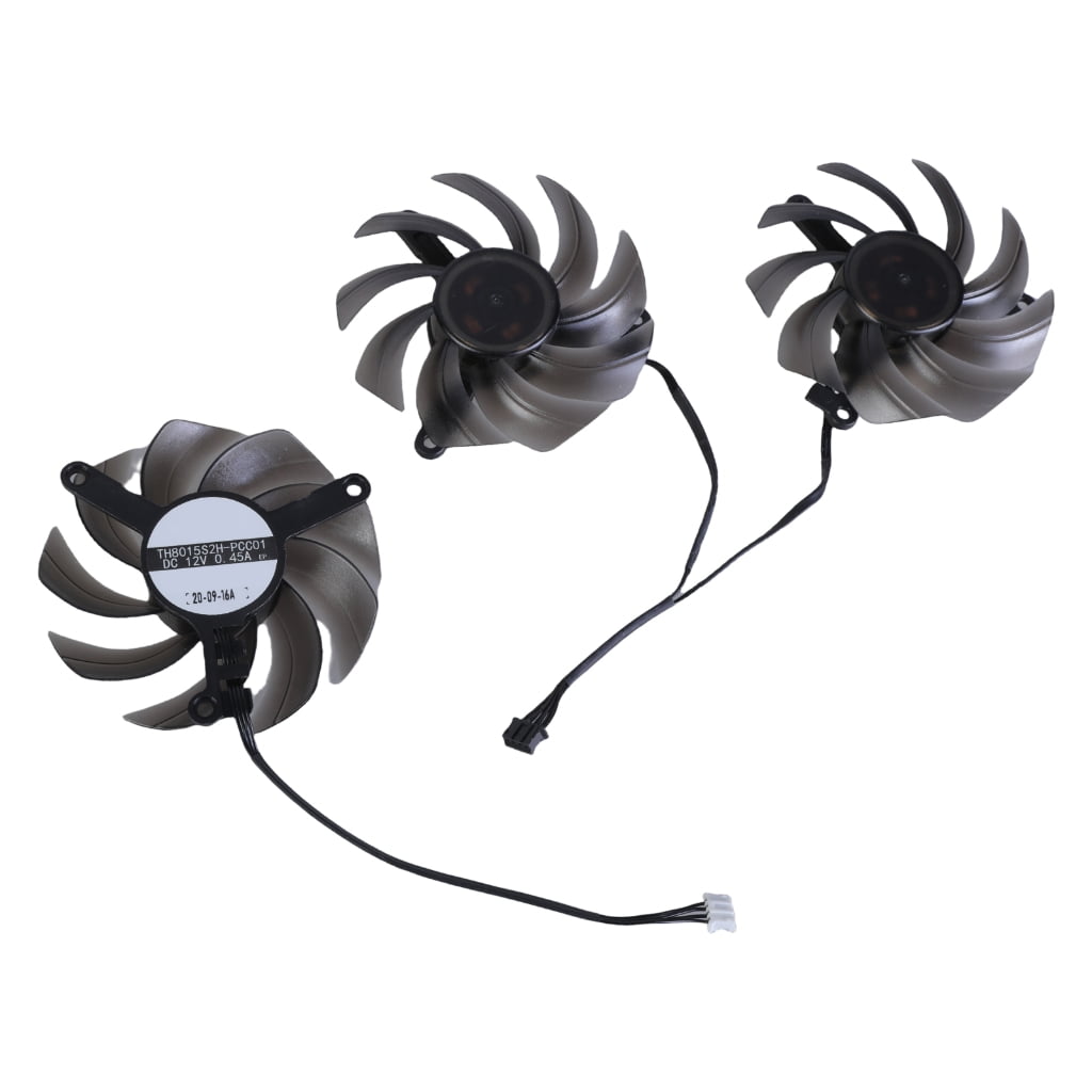 JZROCKER 80mm/3.15inch TH8015S2H-PCC01 Graphics Card Cooling VGA Fan 4Pin 12V Coolers Fan for ...
