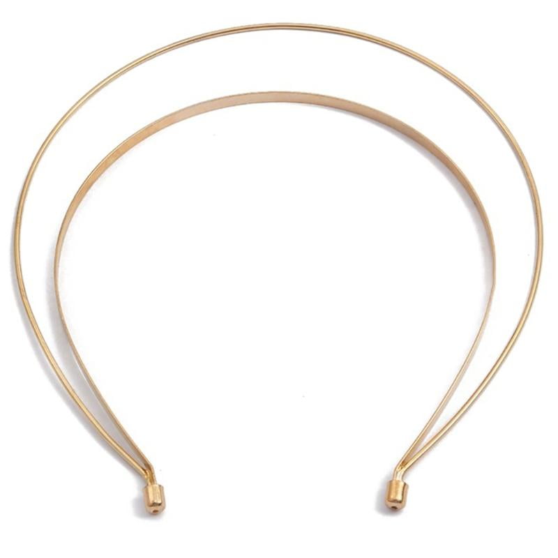 JZROCKER Alloy Double Layered Headband Base Setting Hairbands Base Diy ...