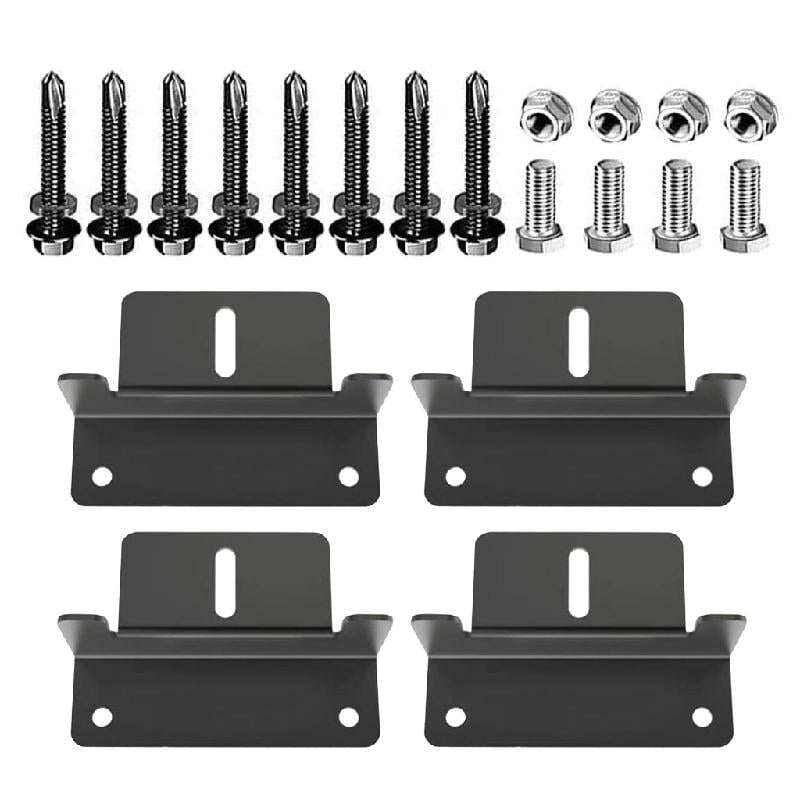 JZROCKER Aluminum Solar Brackets Lightweight Solar Mounts Easy Install ...