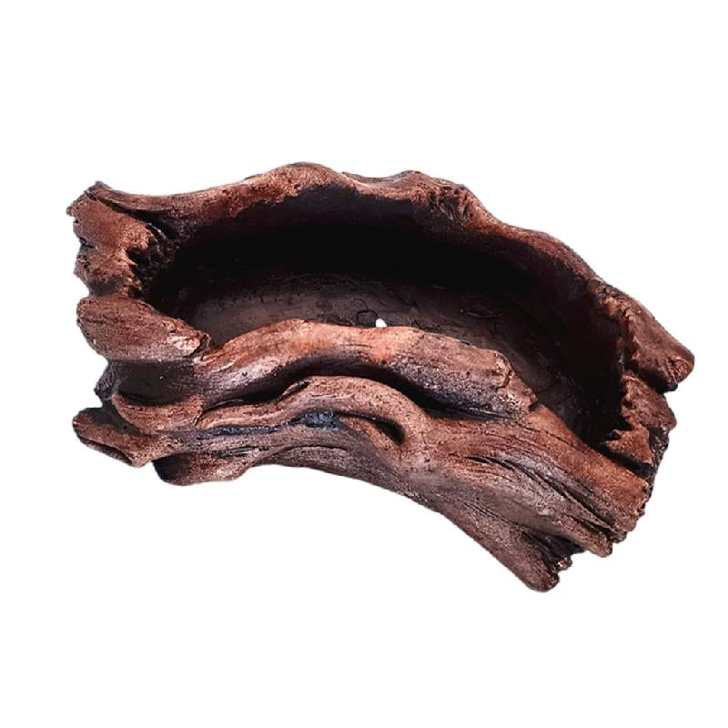 JZROCKER Artistic Cement Imitation Wood Stump Pots Artistic Cement Tree ...