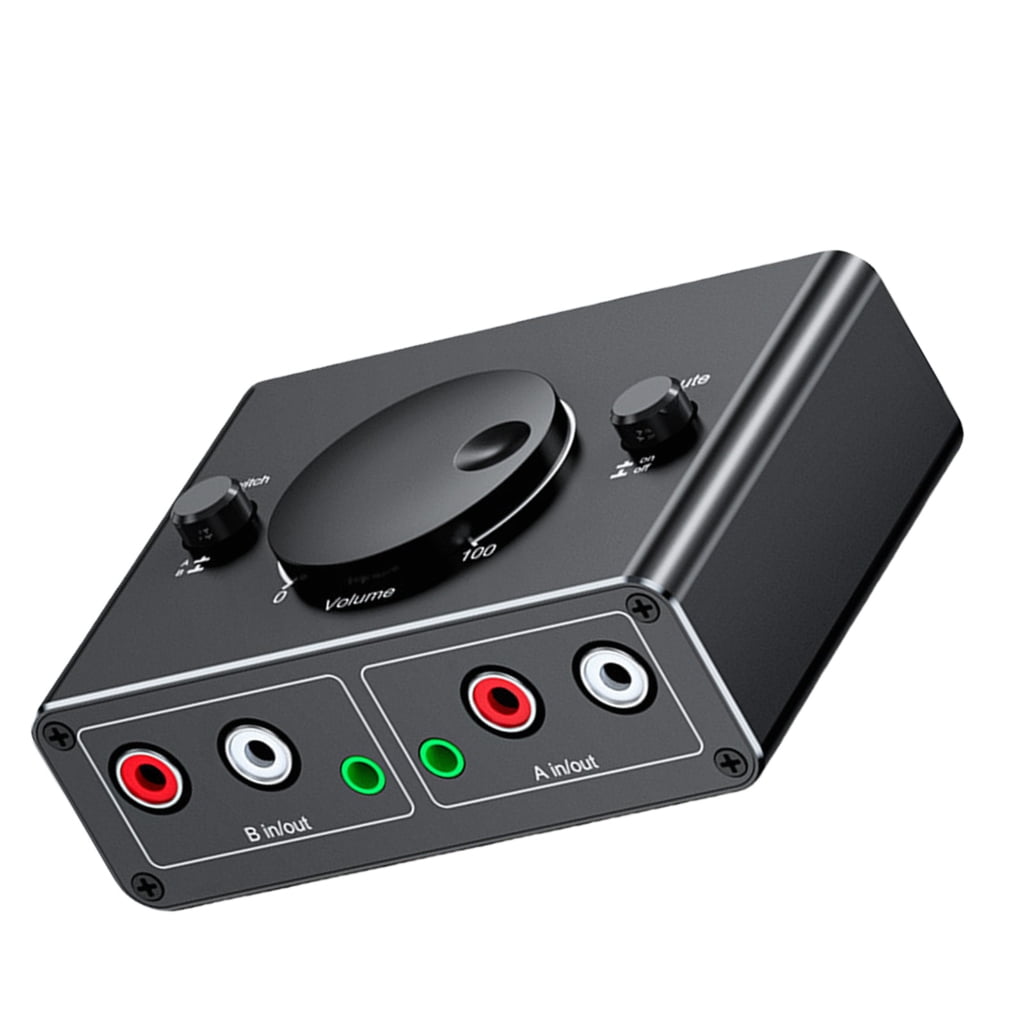 JZROCKER Bidirectional 3.5mm Switcher Box for Auditory Switching 2 In 1 ...