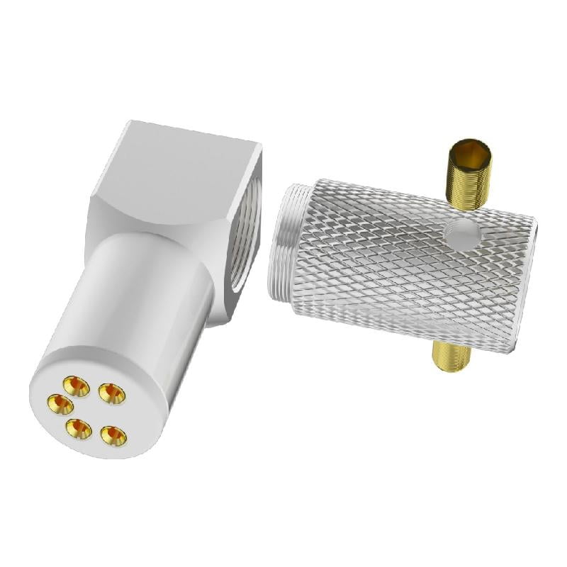JZROCKER Black Gold Plateds Connectors 5Pin DIN Connectors for Vintages ...