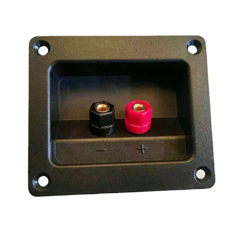 JZROCKER Black Speakers Terminals Connectors Square Box with 2 Banana ...