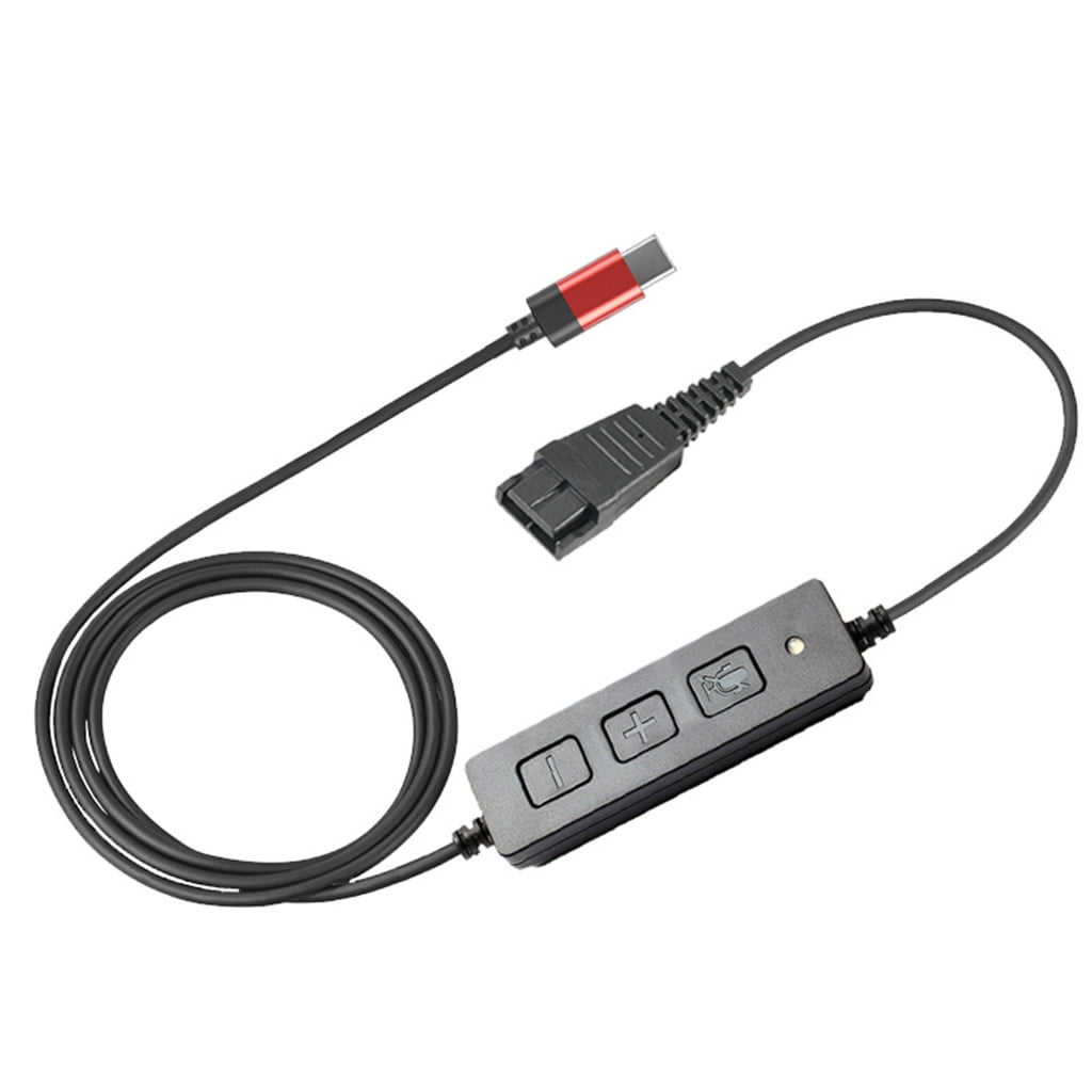 JZROCKER Call Center Headset Quick Disconnect QD Cable to Type C Plug ...