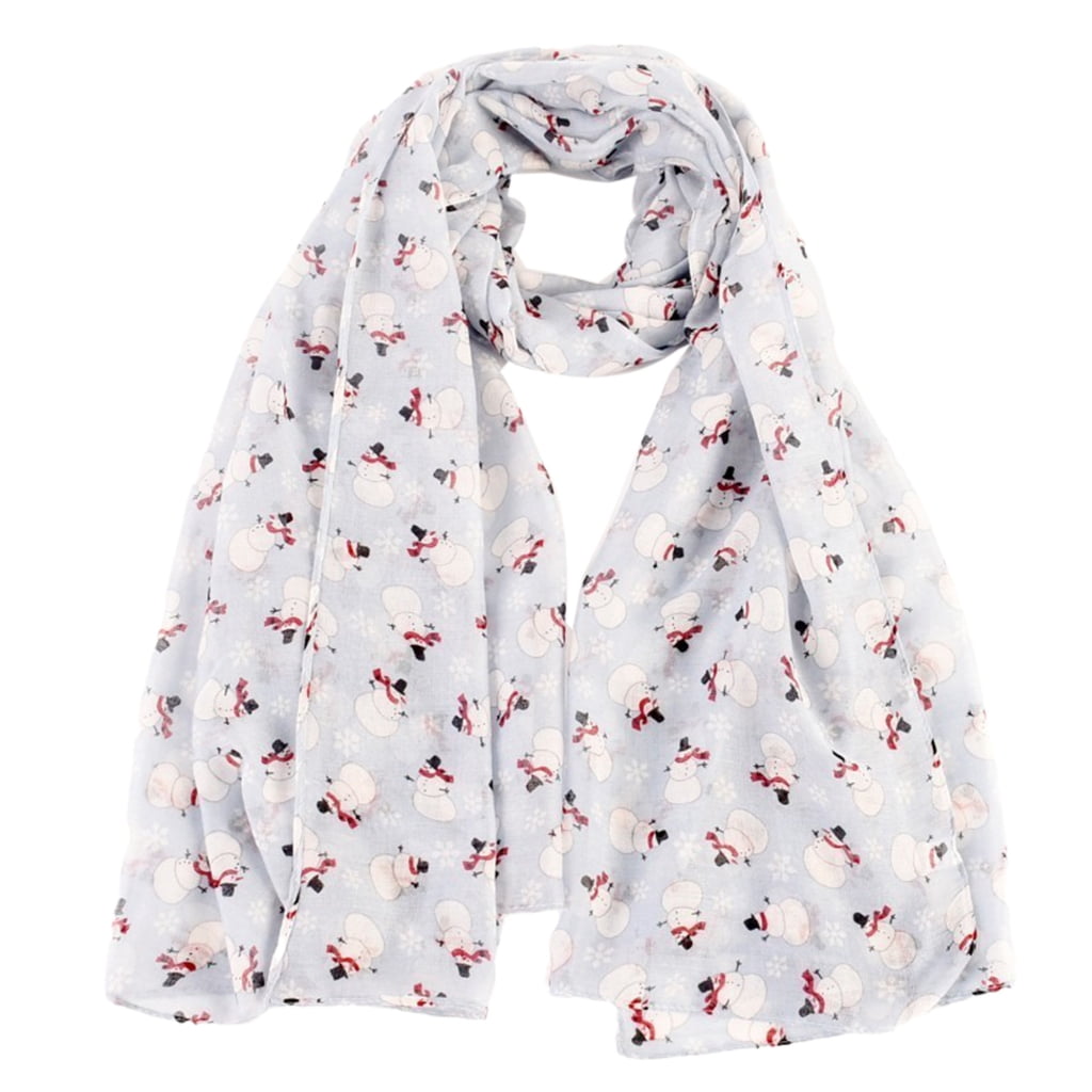 JZROCKER Christmas Scarf Voile Scarf Tudung Hijab Women Voile Shawl ...