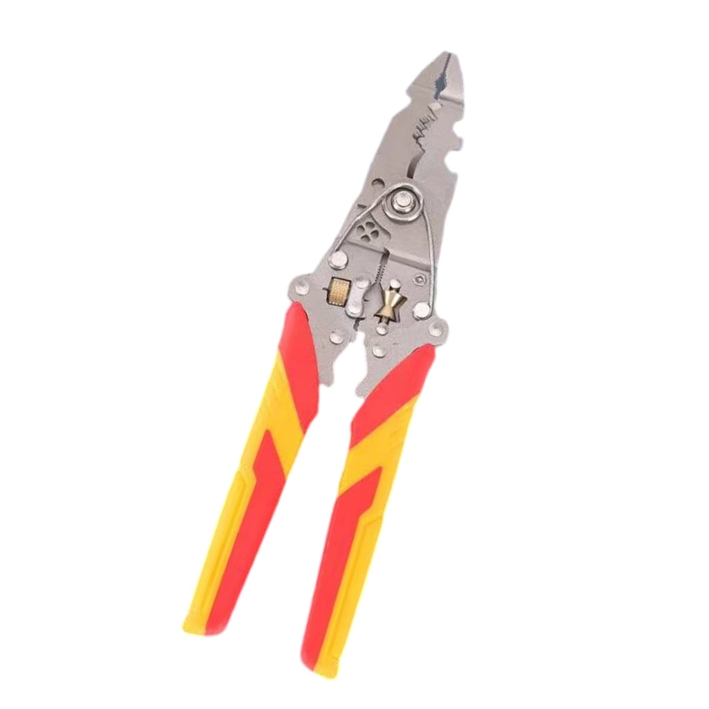 JZROCKER Compact Foldable 15 in 1 Wire Stripping Crimper Pliers with ...
