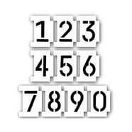 2 Sets Curb Stencils Reusable Number Stencils for Mailbox Address ...